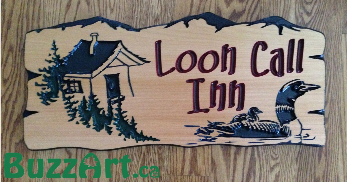 Wood engraved carved cottage signs and home addresses signs - 2014 ...