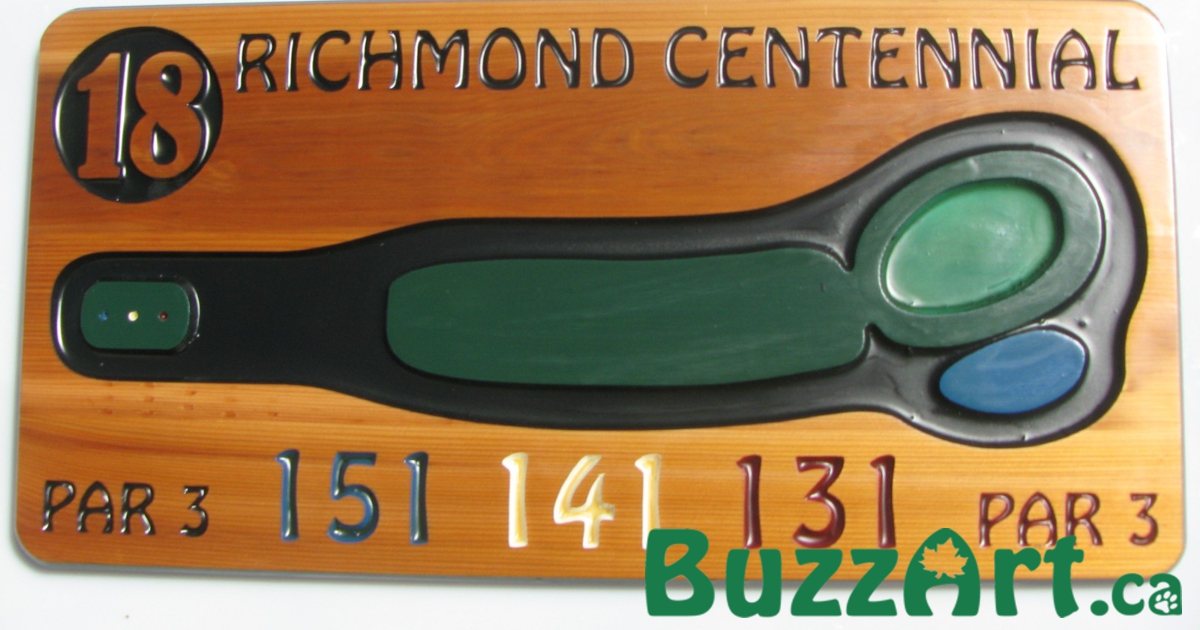 Golf Course sign examples - Buzz Art