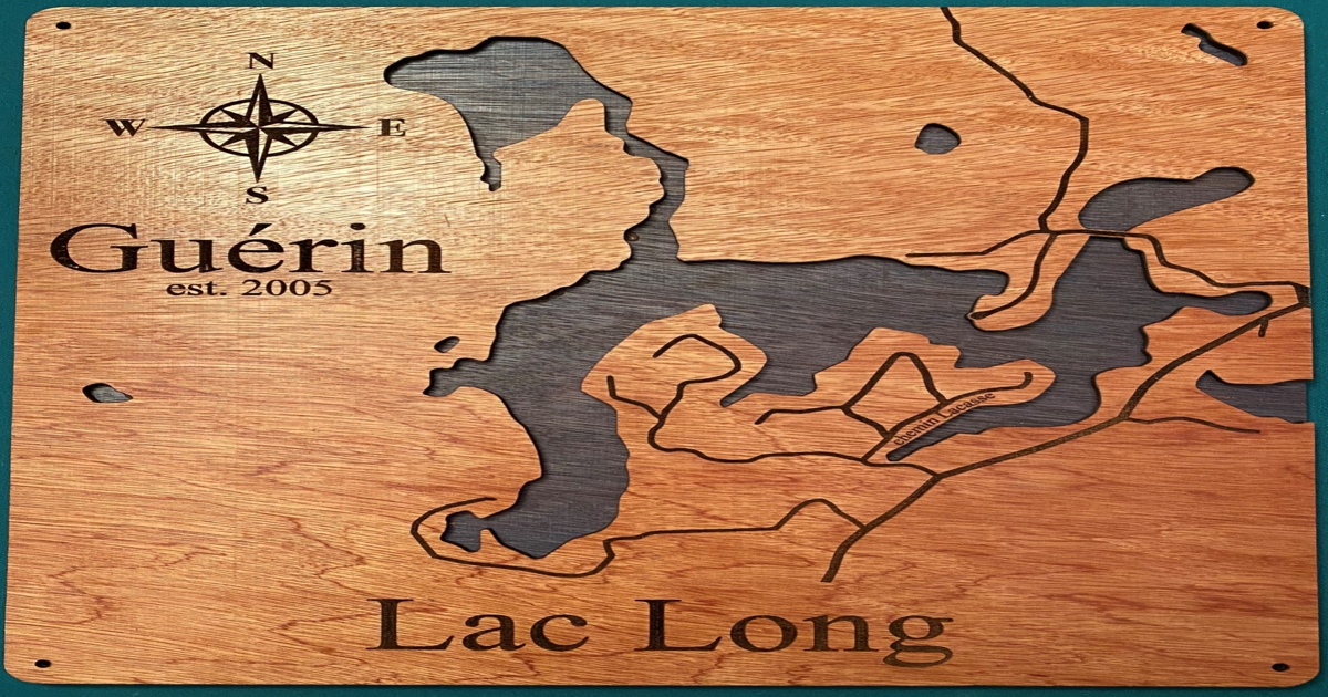 Custom Wooden Lake and City Maps - Buzz Art